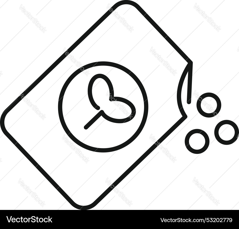 Open seed packet pouring seeds for gardening icon Vector Image