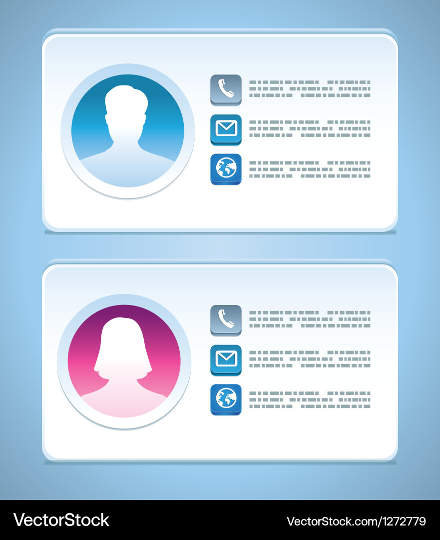 Visit card templates Royalty Free Vector Image