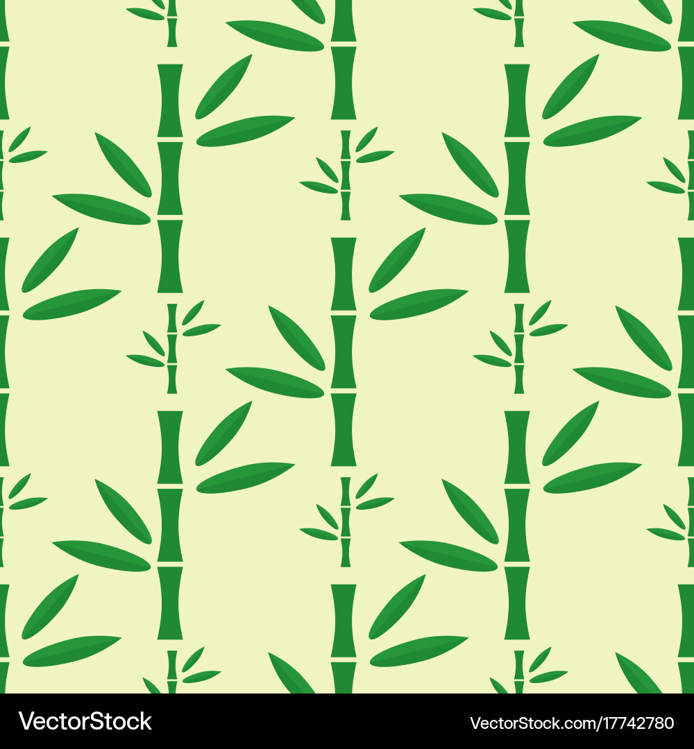Bamboo stem seamless pattern Royalty Free Vector Image
