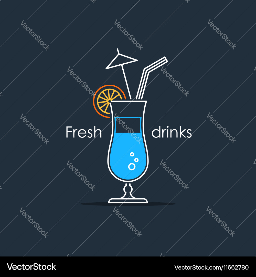 Cocktail 12 Royalty Free Vector Image - VectorStock
