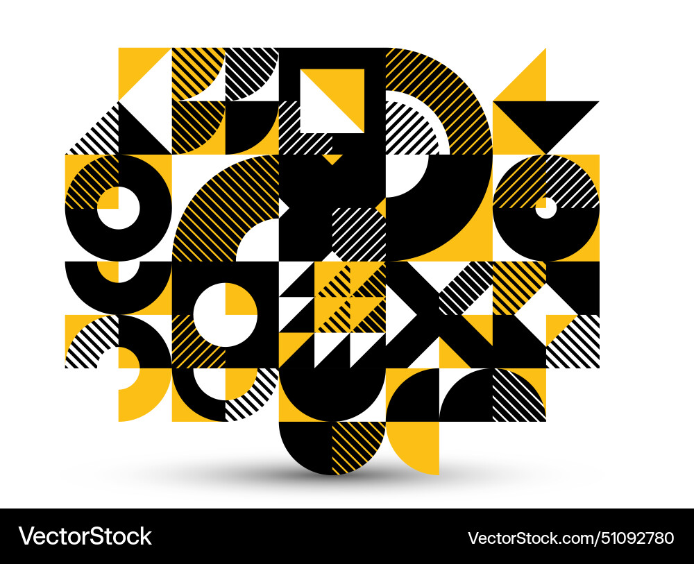 Geometric abstract art geometrical background Vector Image