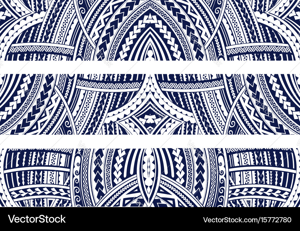 Maori Tribal Ornament Pattern Royalty Free Vector Image