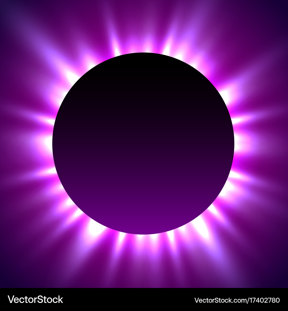 Total eclipse of the sun magic background Vector Image