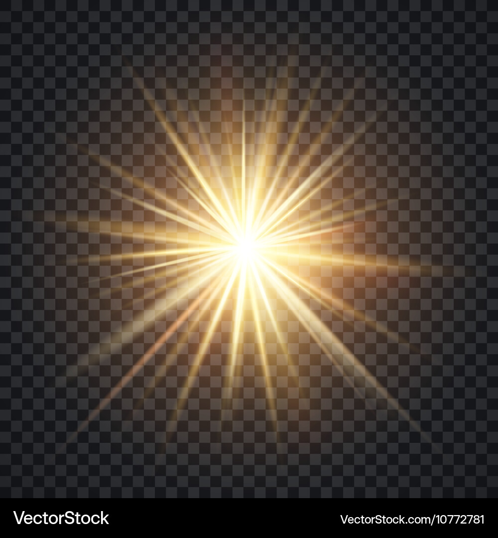 Dynamic Starburst Light Effect Royalty Free Vector Image