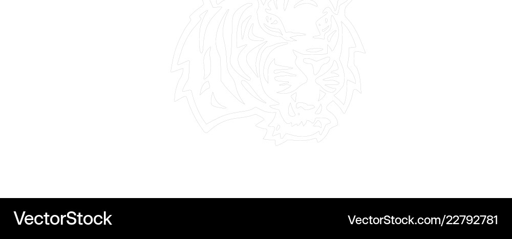 Lsu tiger head Royalty Free Vector Image - VectorStock