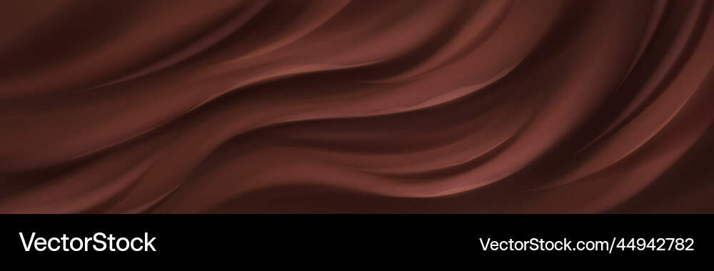 Chocolate texture background mousse ripple waves Vector Image