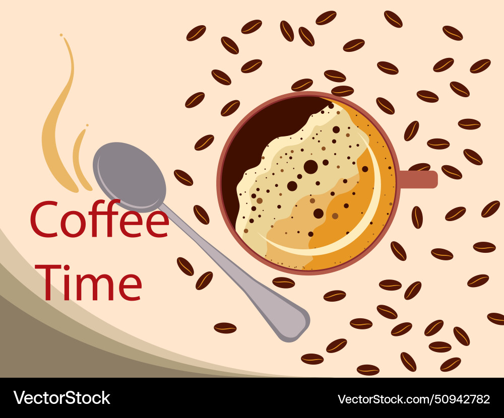Coffeetime Royalty Free Vector Image - VectorStock