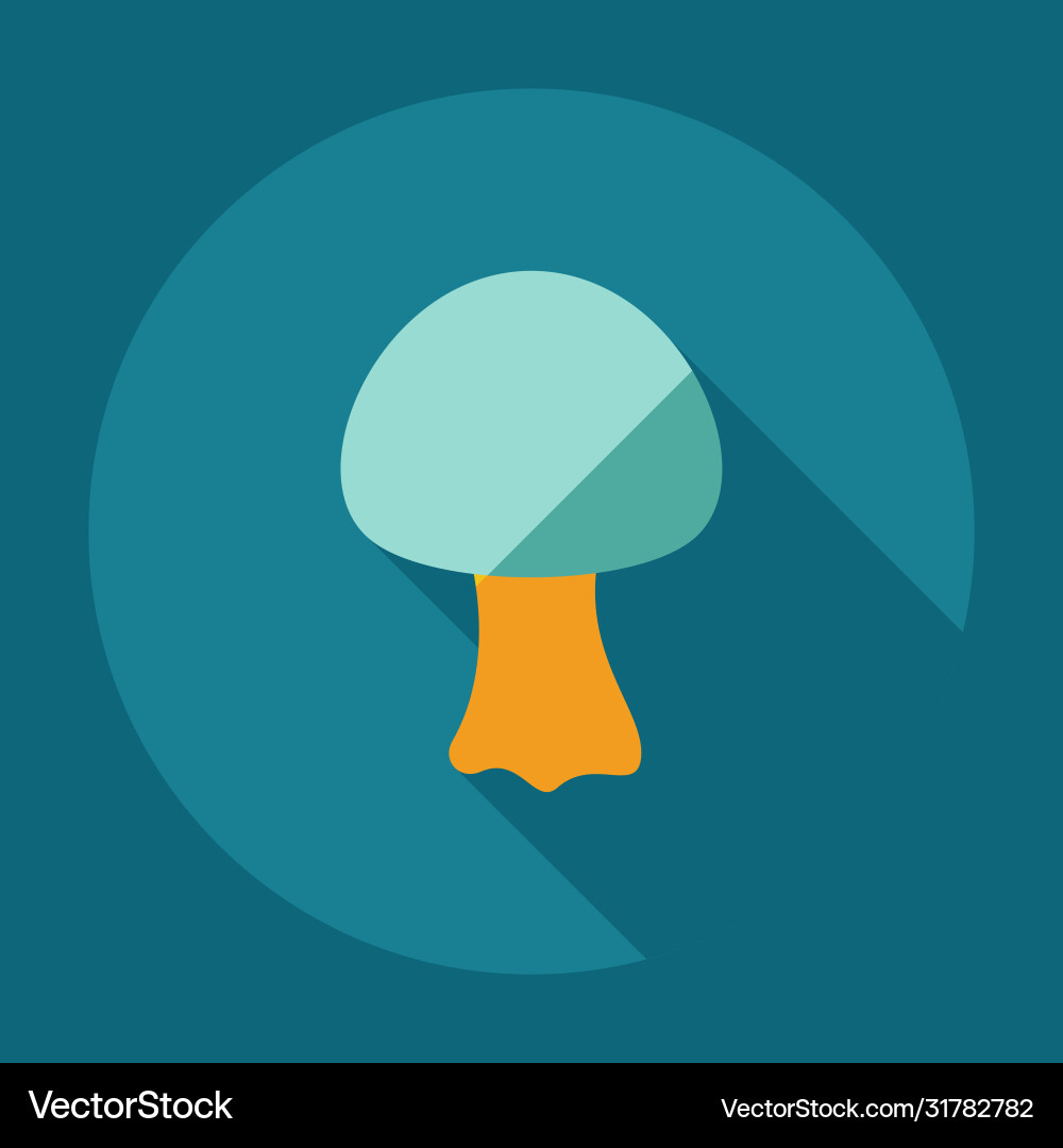 Flat modern design with shadow icons fungus Vector Image