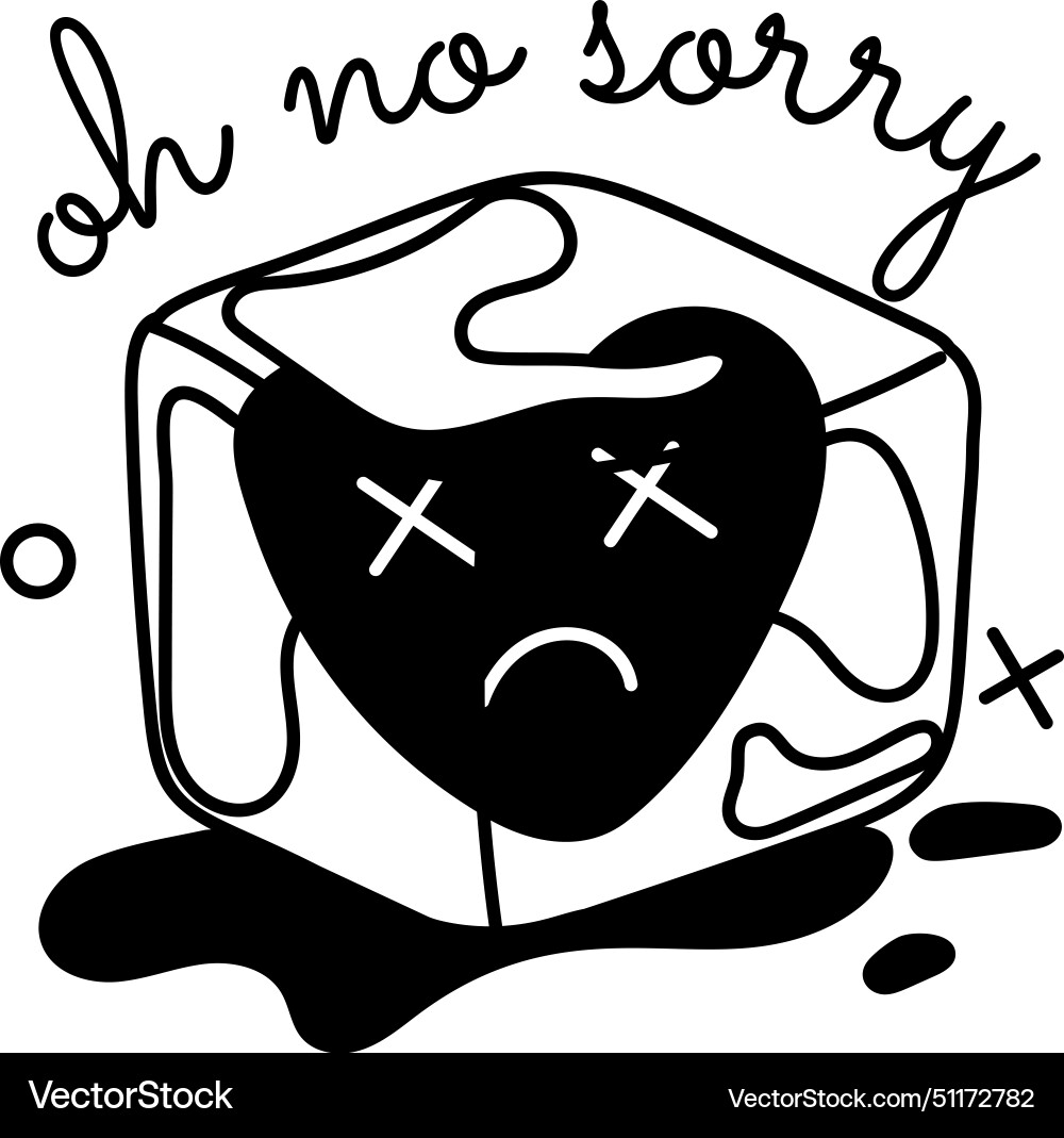 Melting ice Royalty Free Vector Image - VectorStock