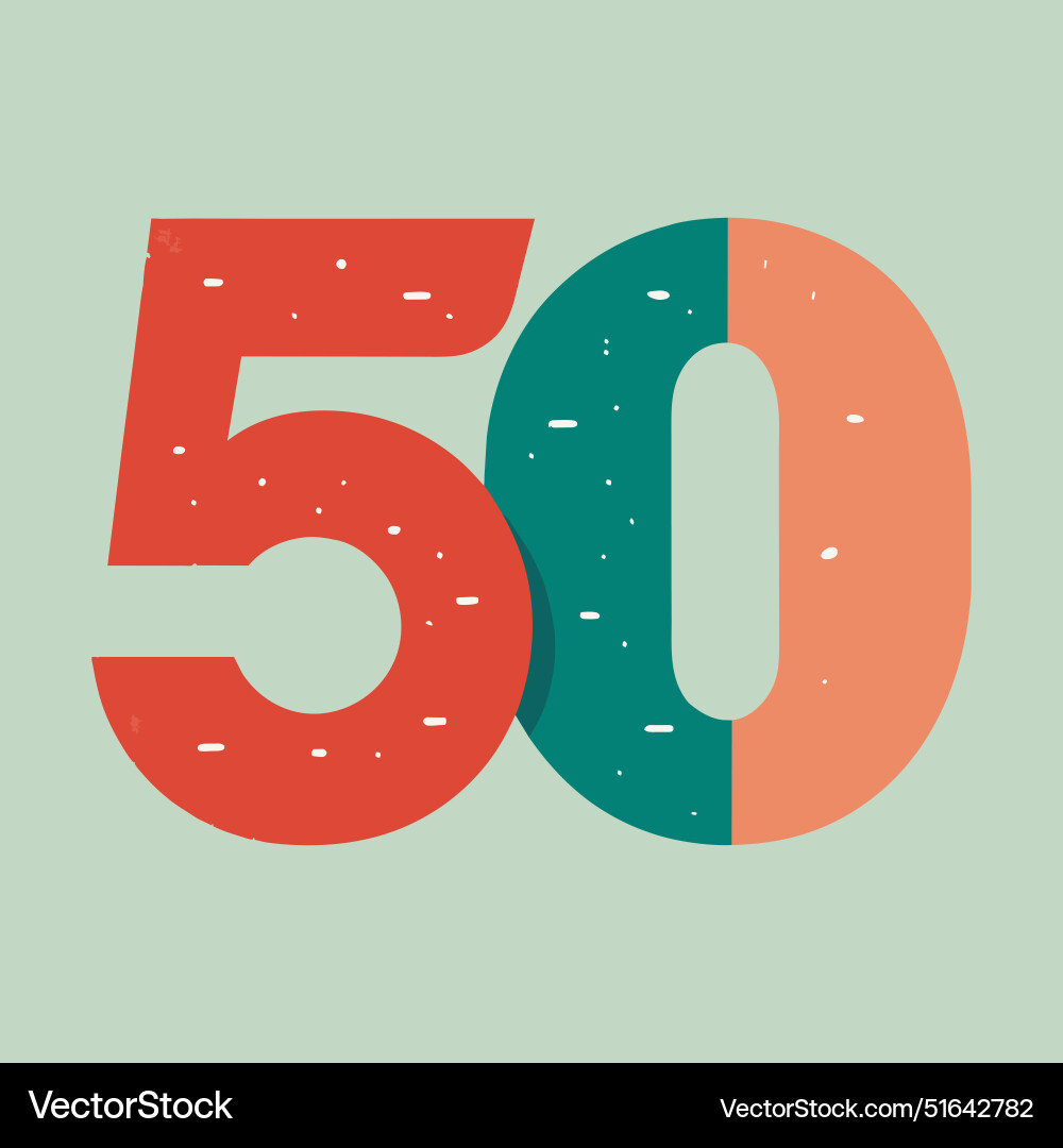 Number design Royalty Free Vector Image - VectorStock