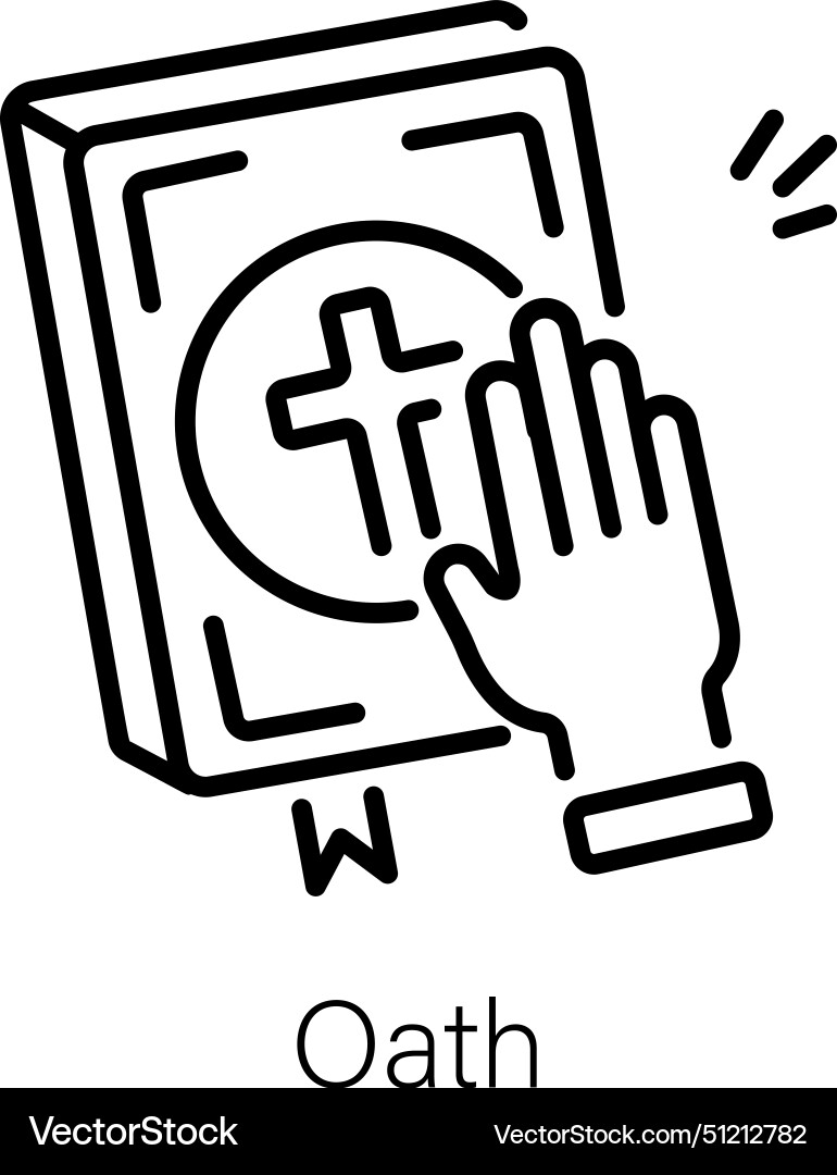 Oath Royalty Free Vector Image - VectorStock