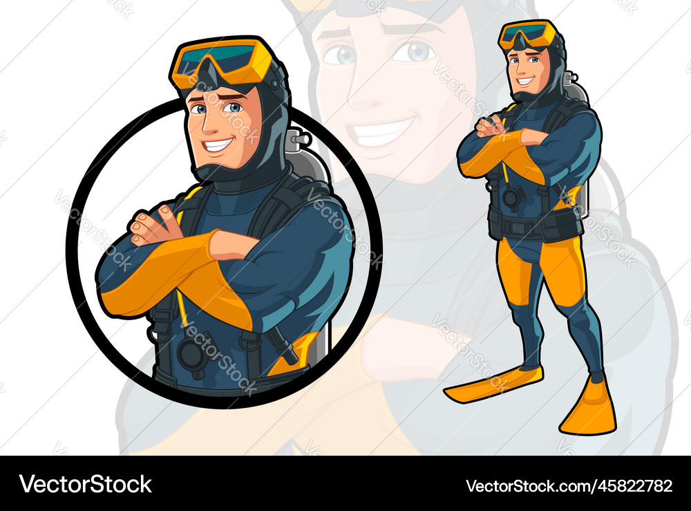 Scuba diver Royalty Free Vector Image - VectorStock