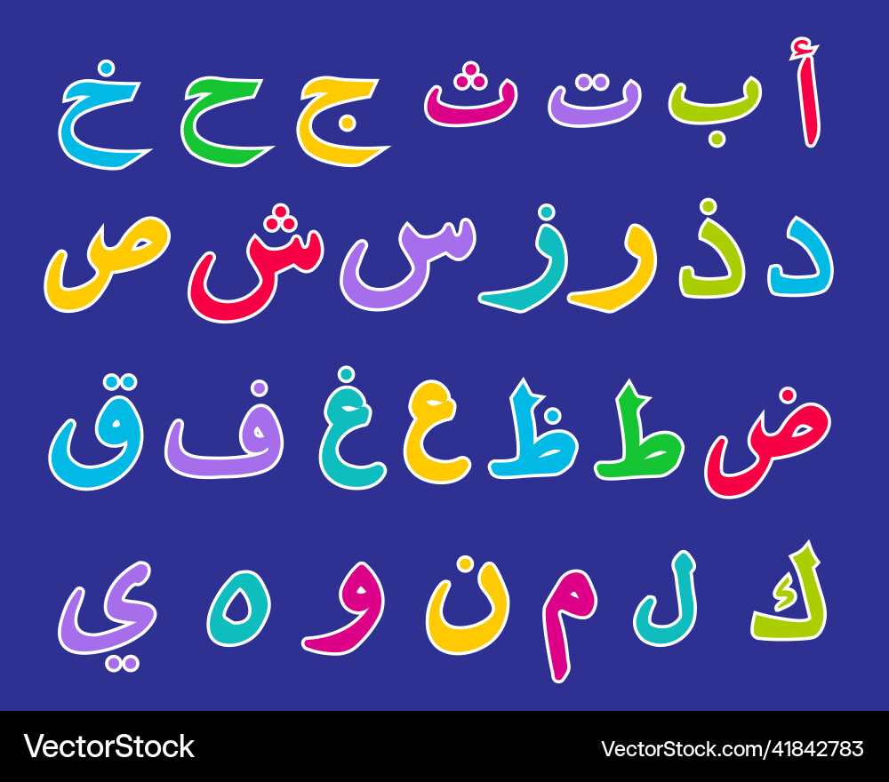 Islamic Calligraphy Alphabet Arabic Calligraphy Al Saif Style,