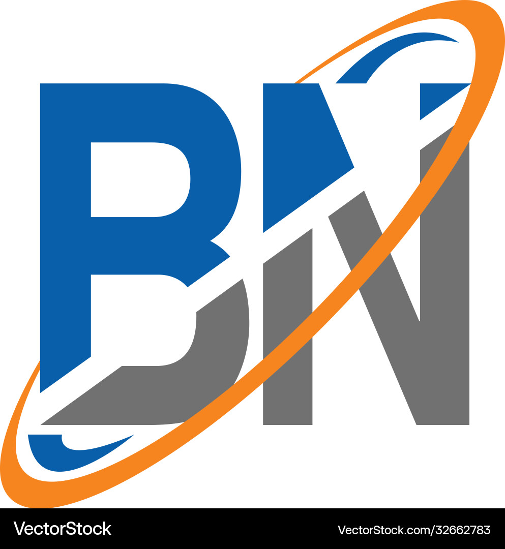 Bn logo Royalty Free Vector Image - VectorStock