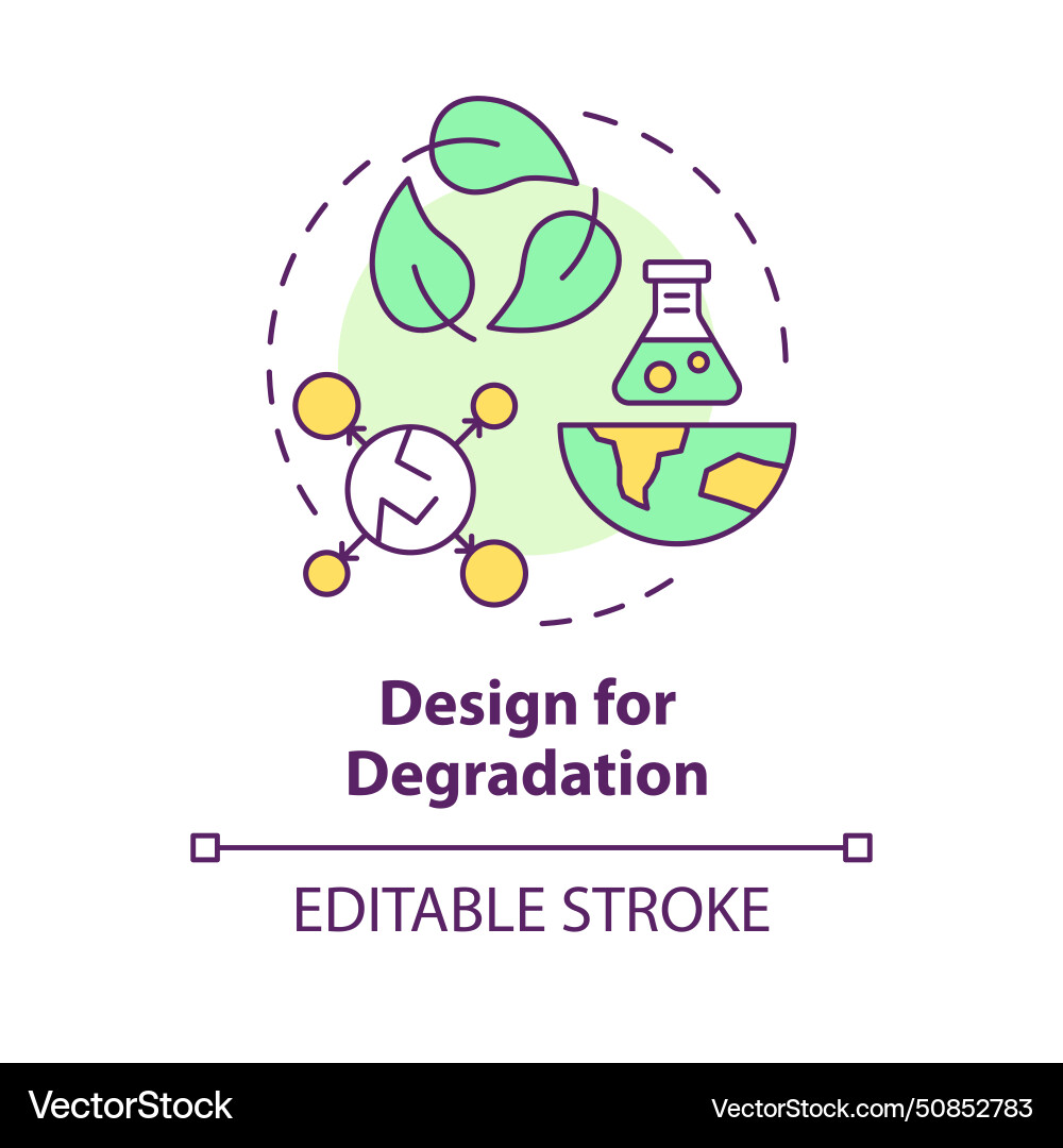 Design for degradation multi color concept icon Vector Image
