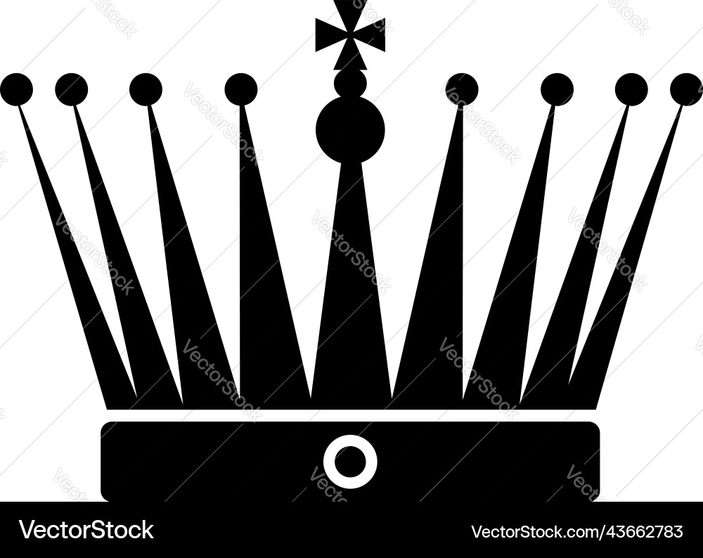 Heraldic crown imperial royal heraldry emblem Vector Image
