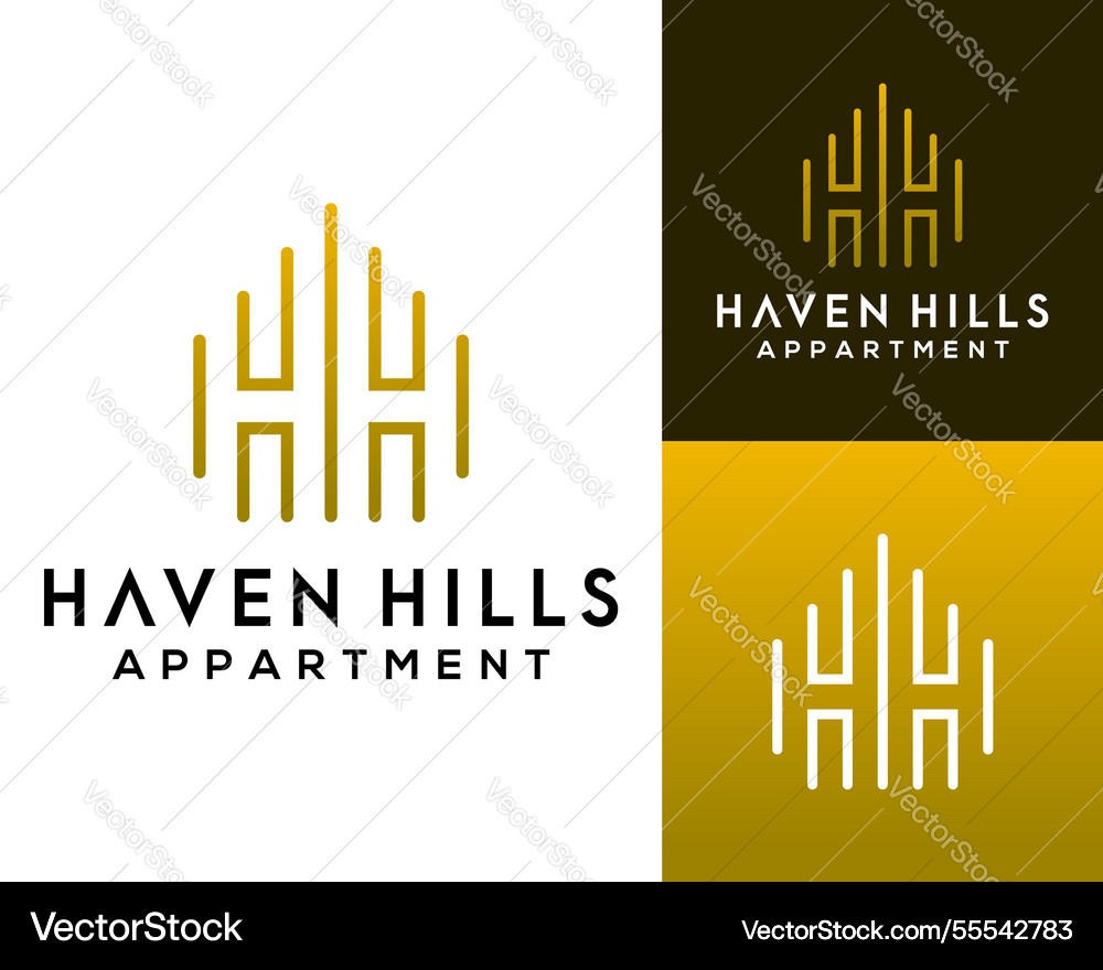 Hh logo Royalty Free Vector Image - VectorStock