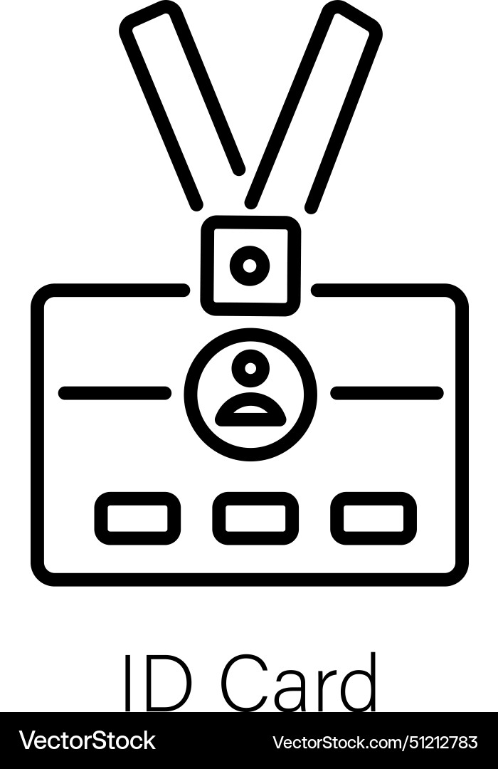 Id card Royalty Free Vector Image - VectorStock