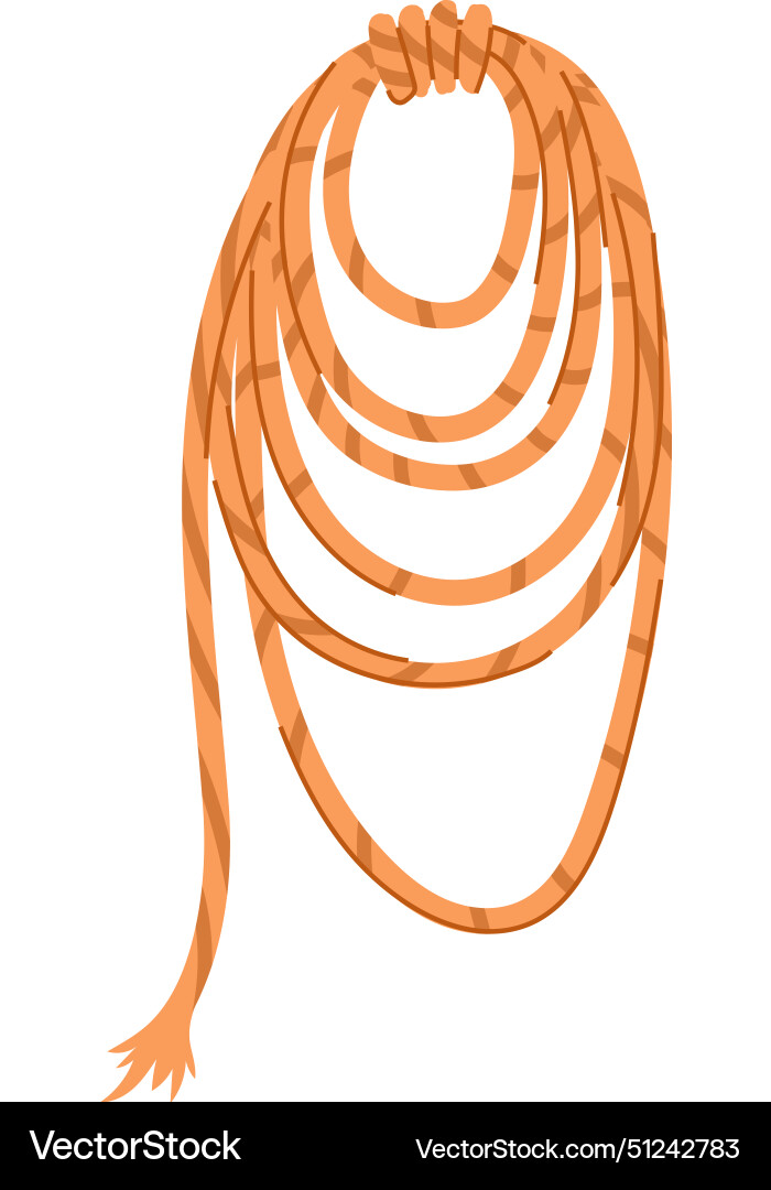 Loop rope cartoon Royalty Free Vector Image - VectorStock