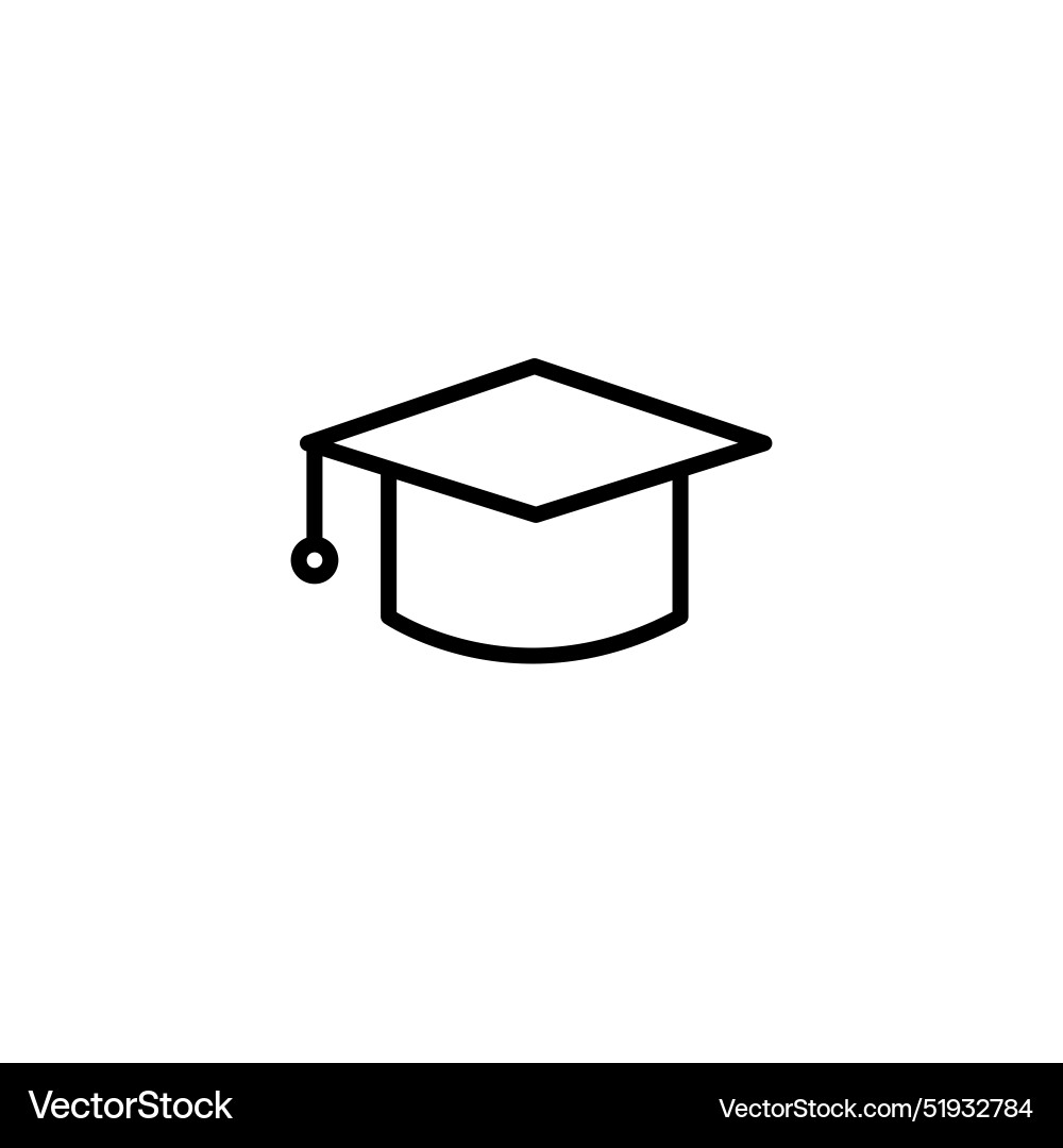 Academic graduation cap icon perfect for Vector Image
