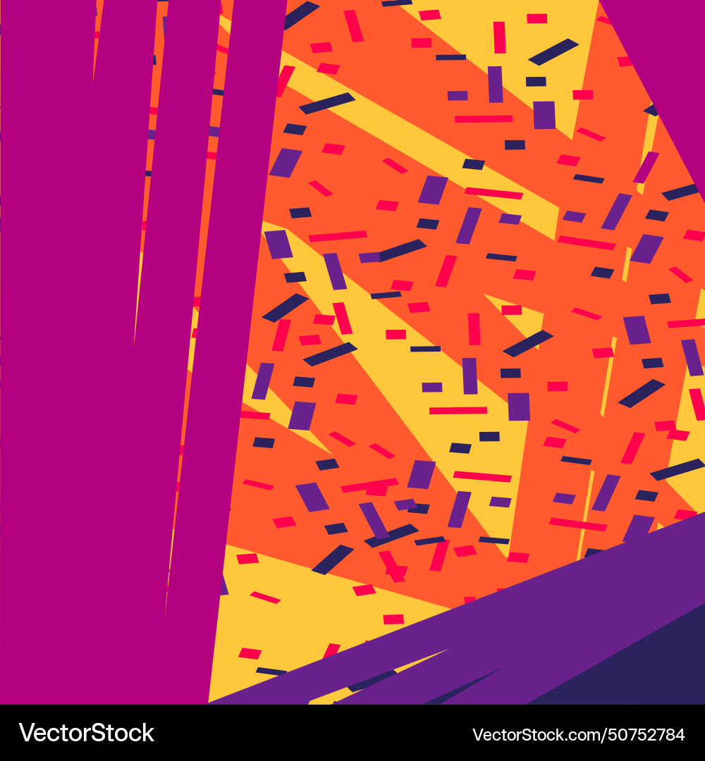 Festive abstract background with confetti Vector Image