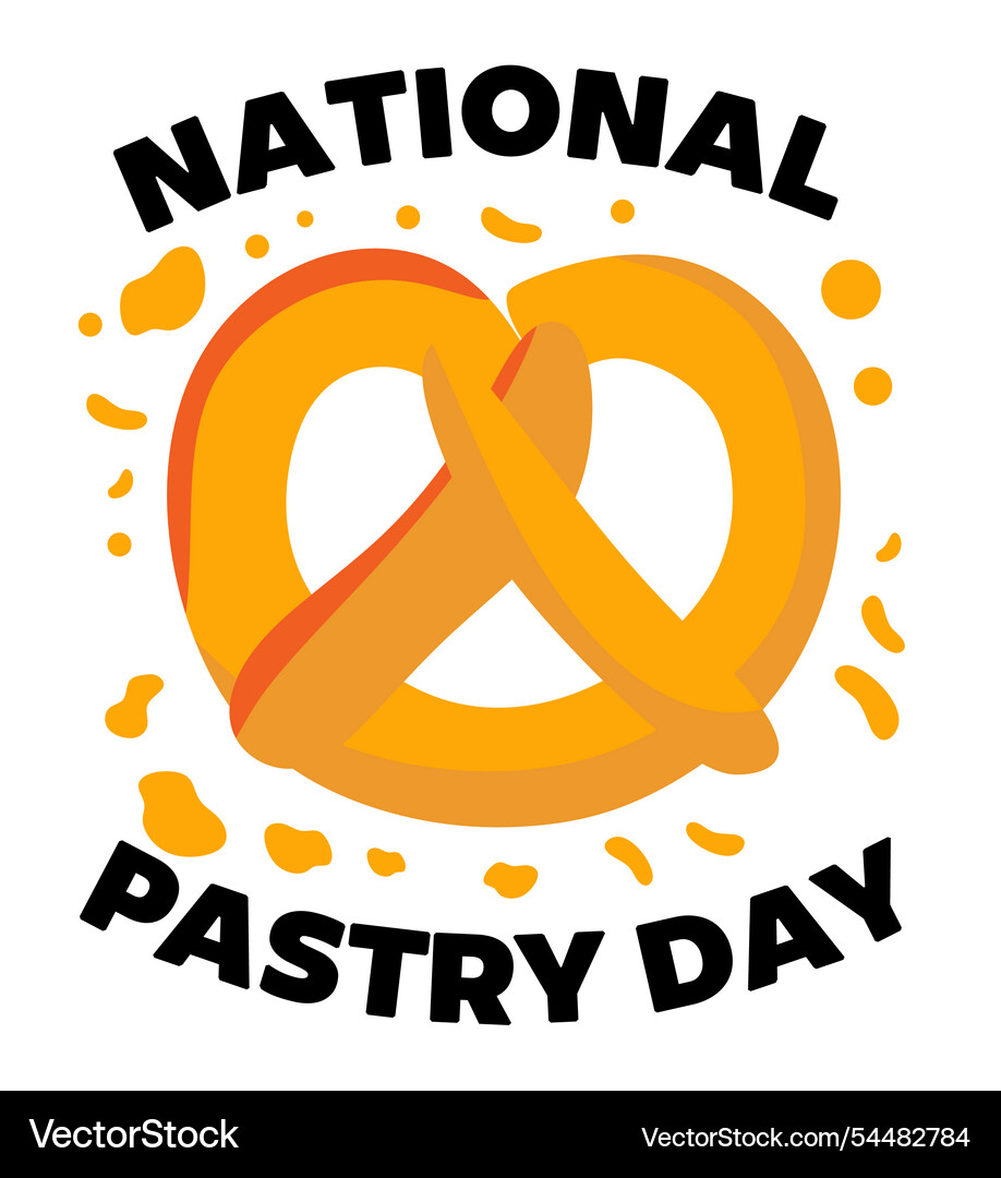 National pastry day with delicious Royalty Free Vector Image