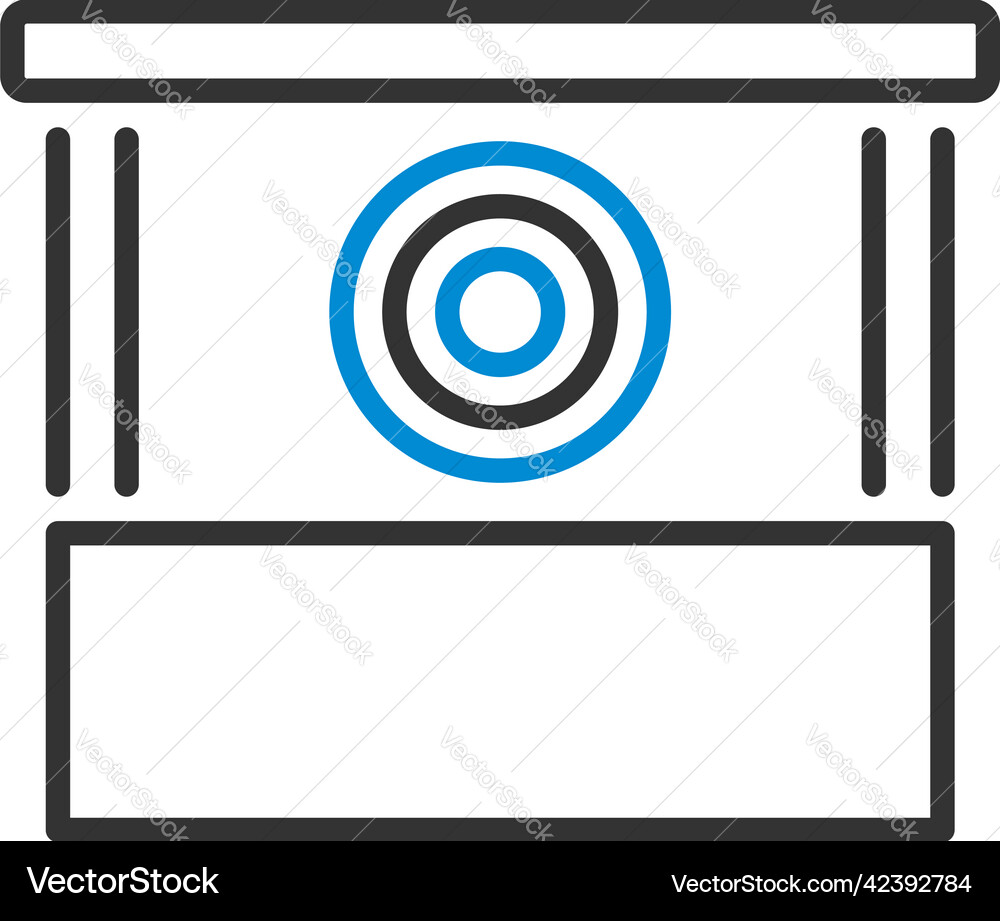 Prize shooting range icon Royalty Free Vector Image