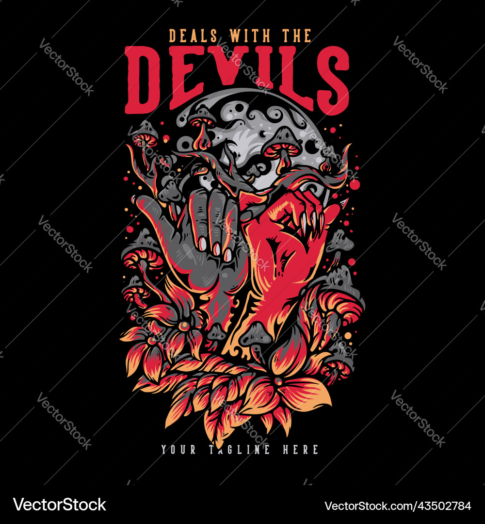 Devil Handshake Vector Images (81)