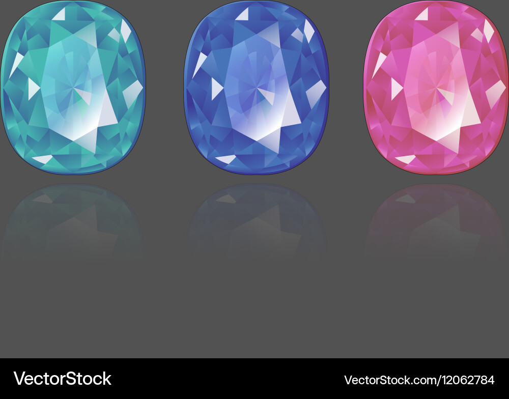 Tourmaline stone Royalty Free Vector Image - VectorStock