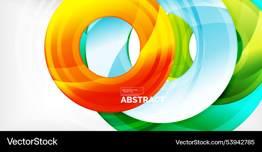 Circles round elements ring shapes premium Vector Image