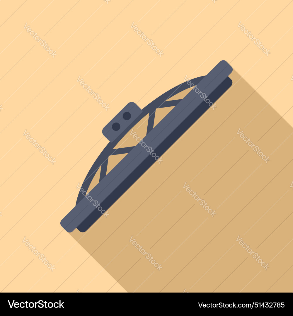 Flat design of a modern bridge Royalty Free Vector Image