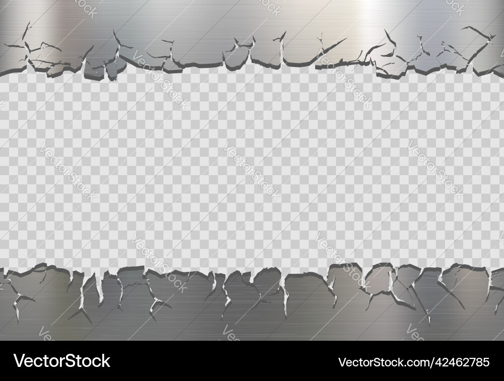 Hole on a metal plate frame template Royalty Free Vector