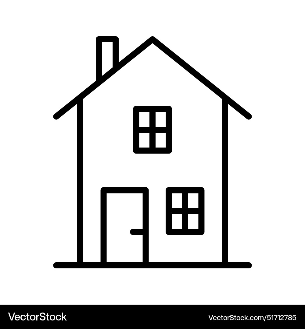 House and home icon simple country Royalty Free Vector Image