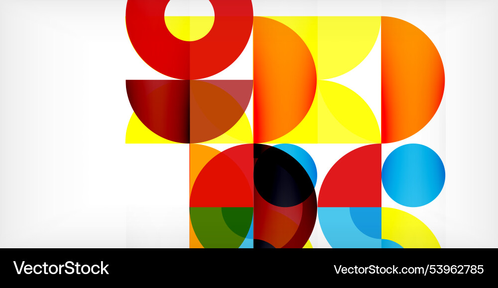 Minimal geometric abstract background circle Vector Image