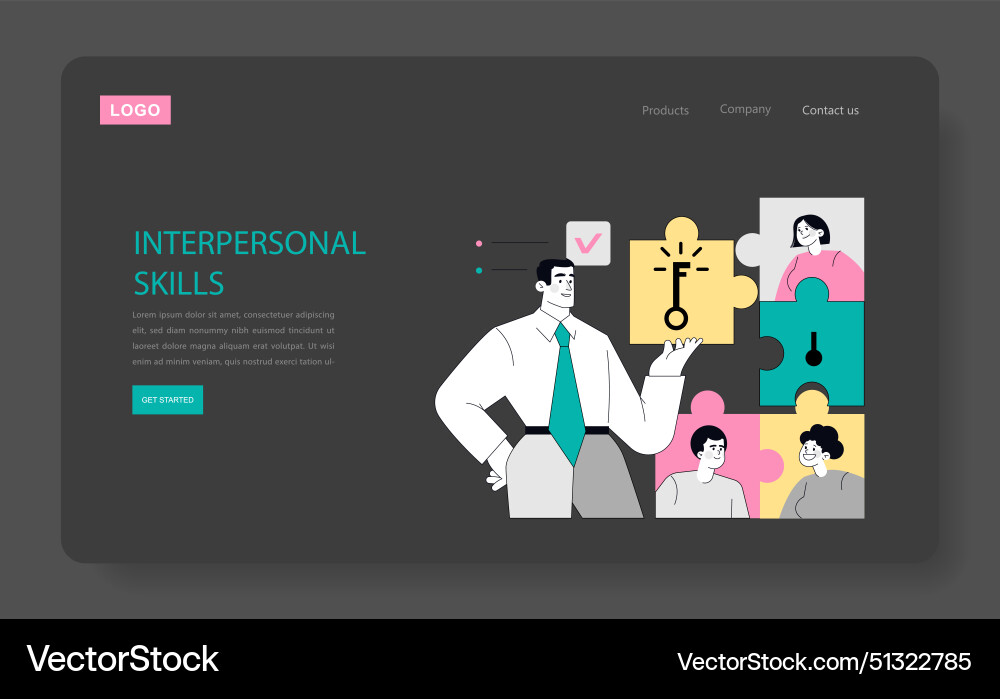 Soft skills flat Royalty Free Vector Image - VectorStock