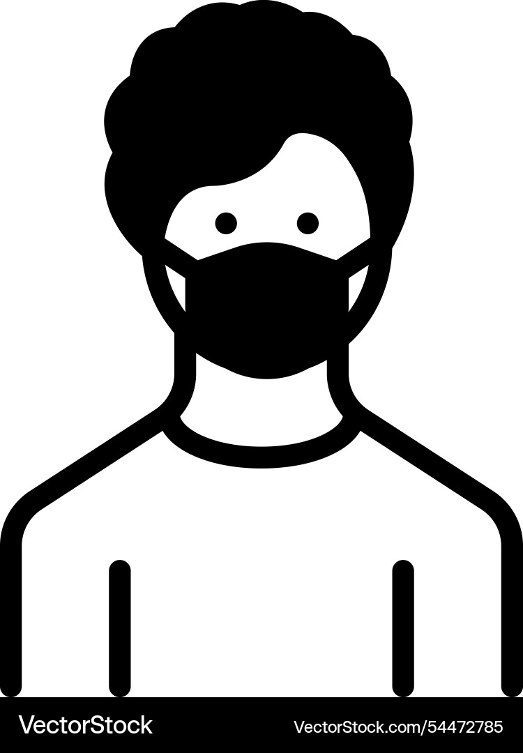 Wear mask Royalty Free Vector Image - VectorStock