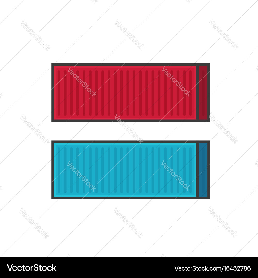 Container shipping line Royalty Free Vector Image