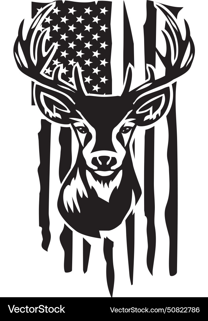 Deer head Royalty Free Vector Image - VectorStock