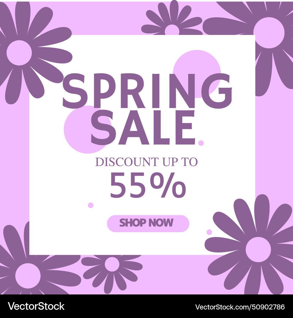 Spring sale design Royalty Free Vector Image - VectorStock