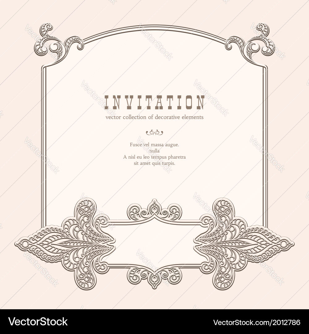 Vintage frame vignette Royalty Free Vector Image