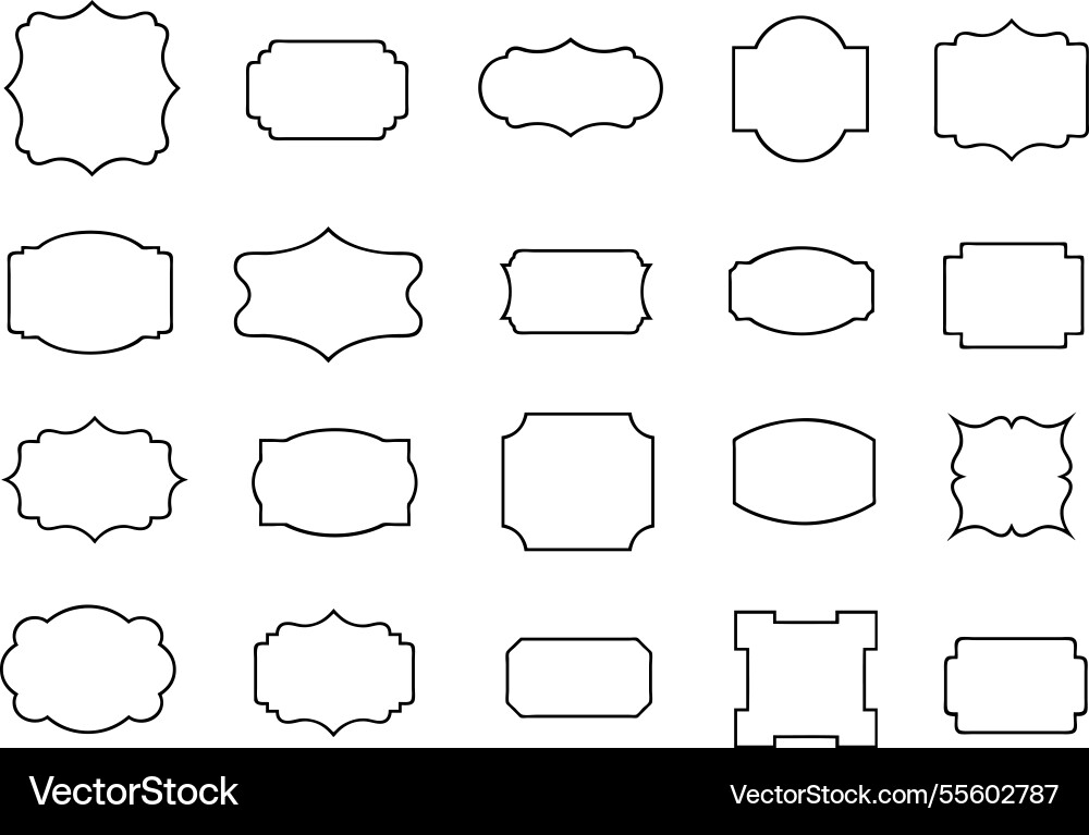 Collection of different labels Royalty Free Vector Image