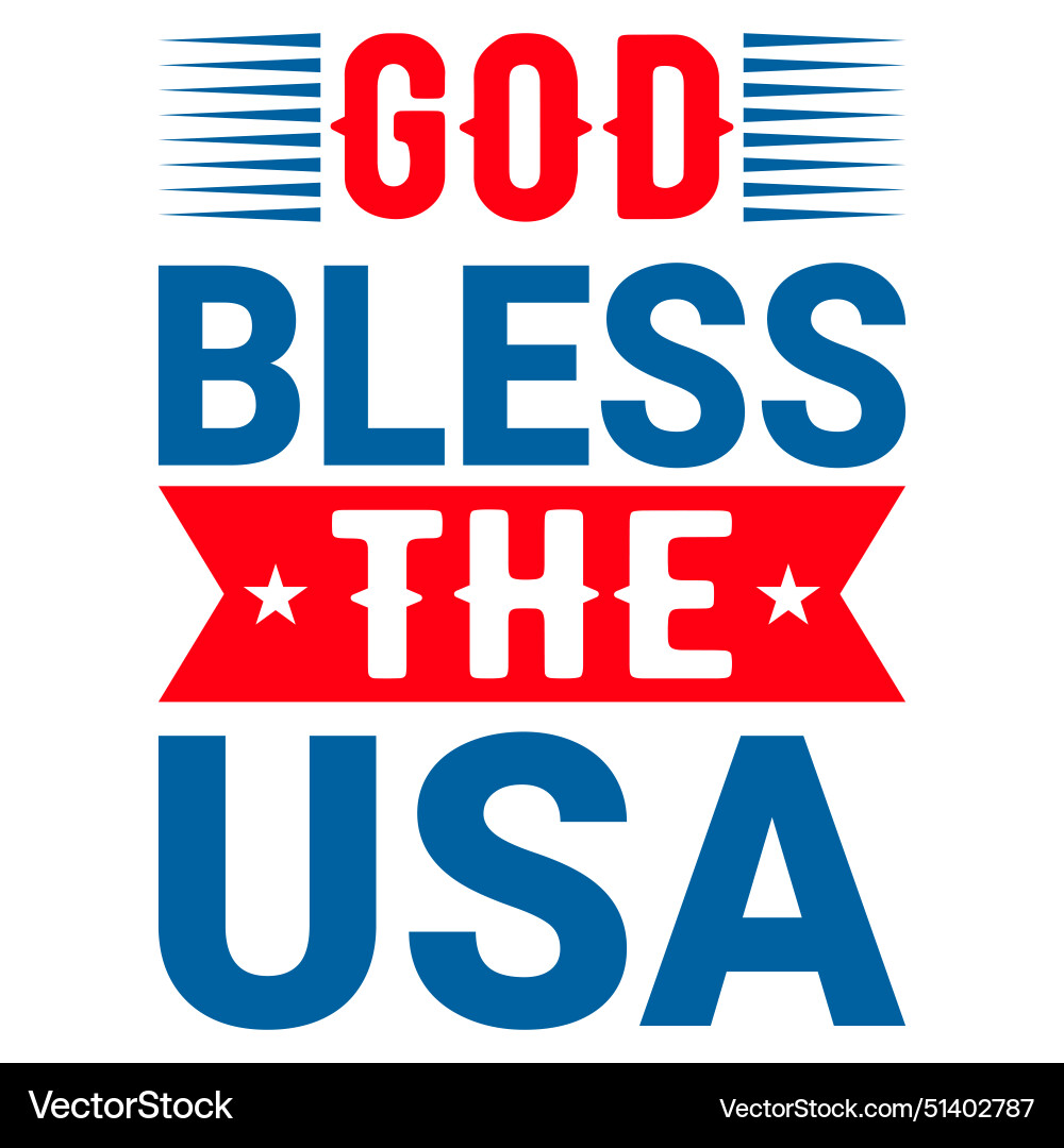 God-bless-the-usa-t-shirt-design-63 Royalty Free Vector