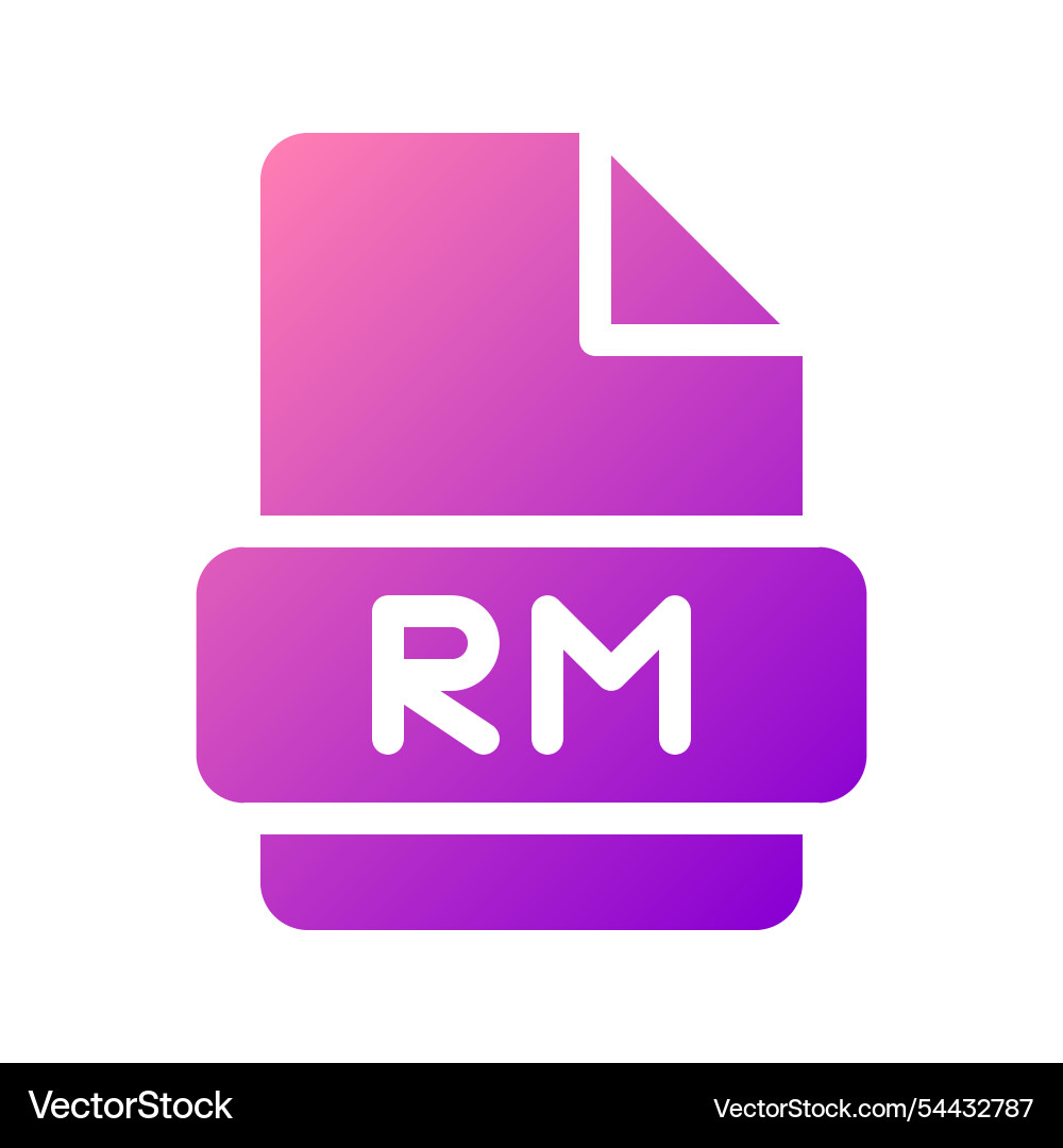 Rm bright and modern gradient design for video Vector Image