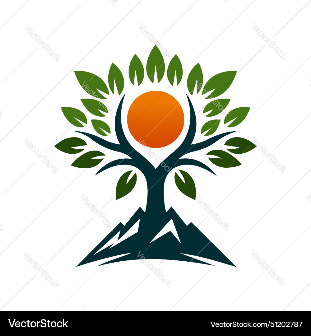 Tree logo design Royalty Free Vector Image - VectorStock