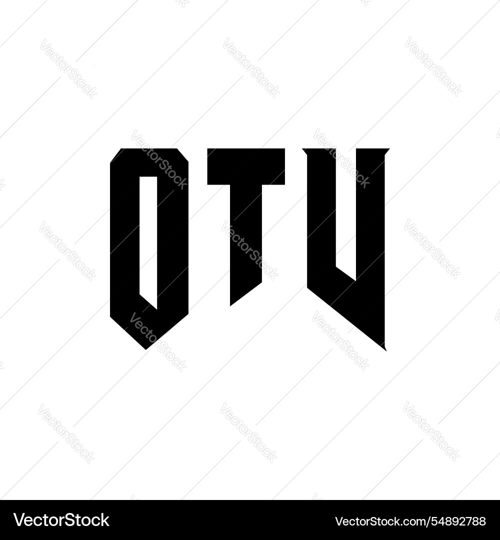 Otv letter logo design for technology company Vector Image