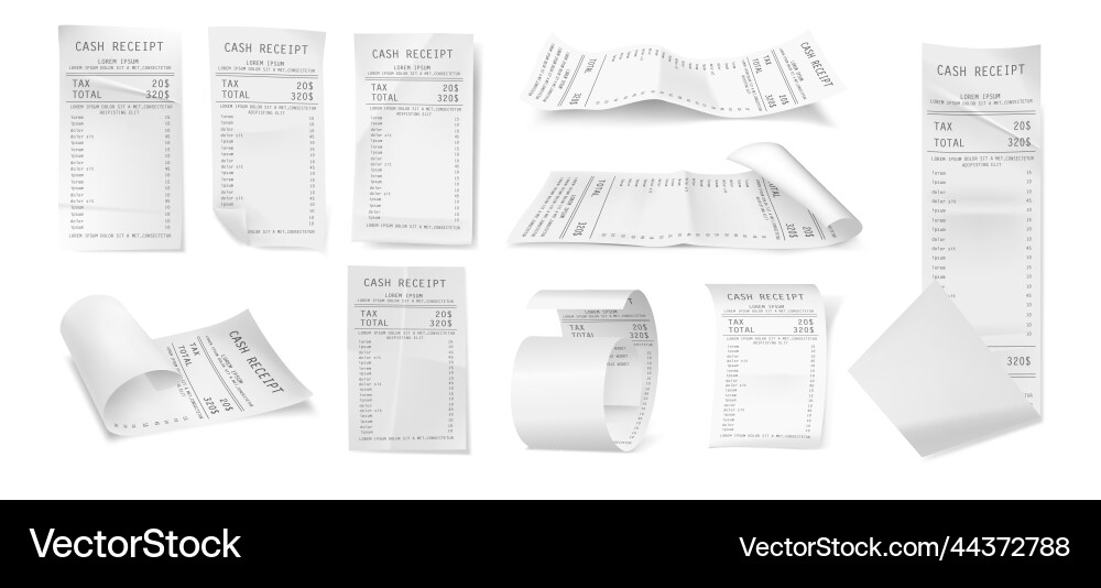 Supermarket shopping retail sum check Royalty Free Vector