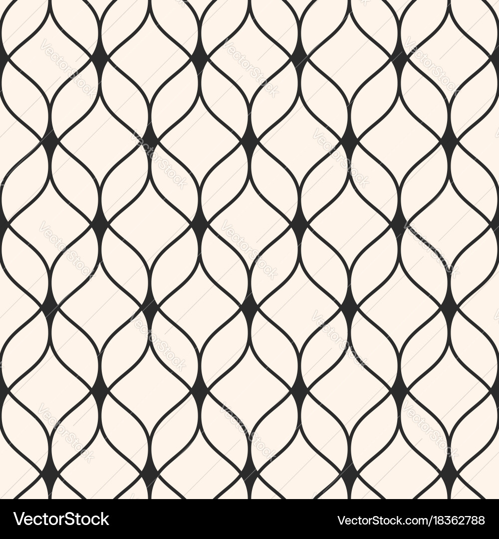 Wavy Line Mesh Pattern Royalty Free Vector Image