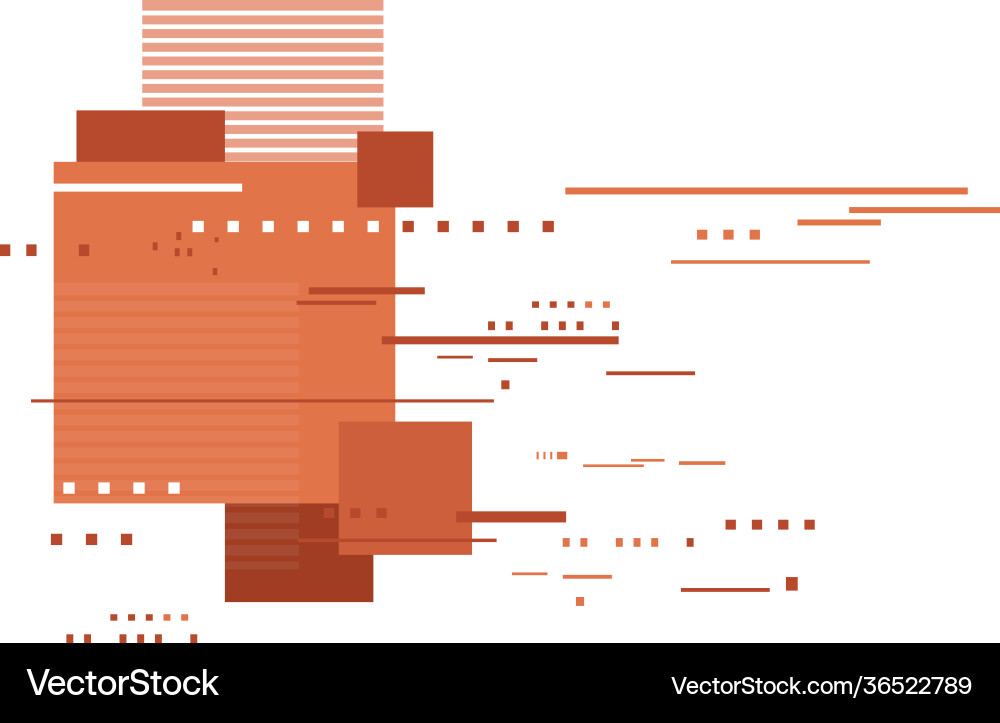 Abstract tech background with simple object Vector Image