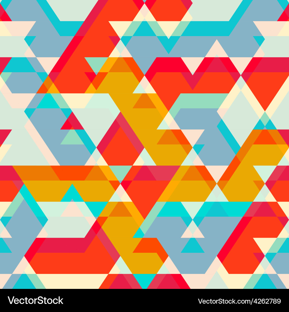 Colored star seamless pattern Royalty Free Vector Image
