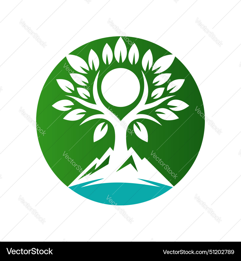 Tree logo design Royalty Free Vector Image - VectorStock
